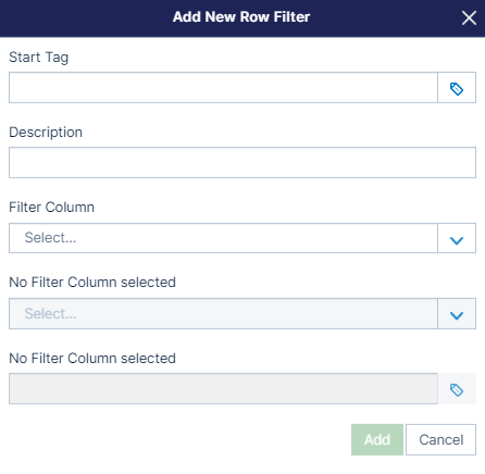 ADDROW_FILTER – Bizview v24