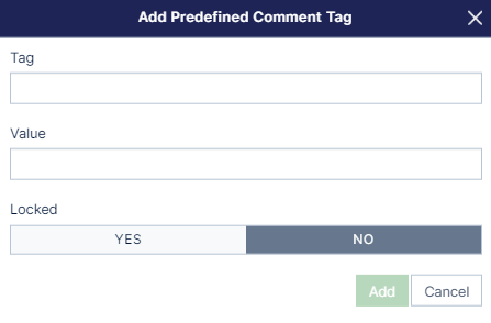 Right Panel - Comment Tags – Bizview v24