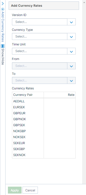 Currency Rates – Bizview v24