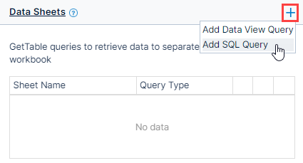 Right Panel - Data Sheets – Bizview v24