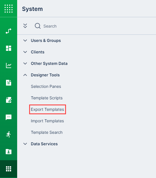Export Templates – Bizview v24