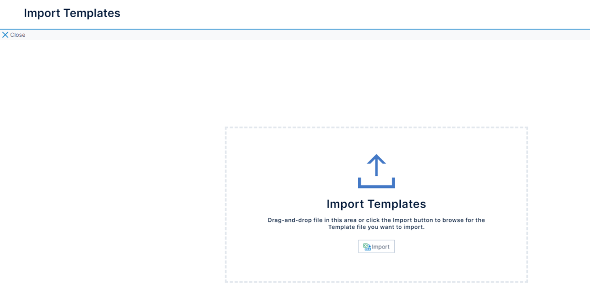 Import Templates – Bizview v24