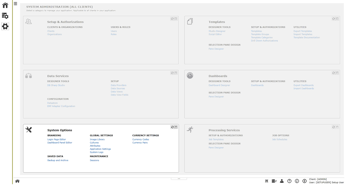 System Options – Bizview v24