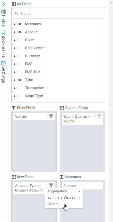 Changing Formats – Bizview v24