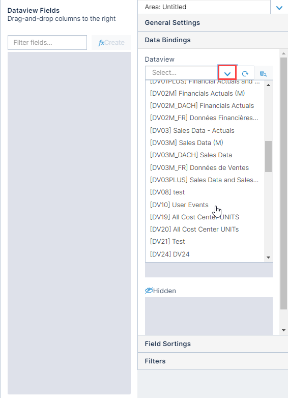 Data Bindings - Chart – Bizview v24