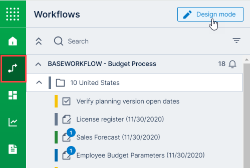 Disable/Enable Workflow Steps – Bizview v24
