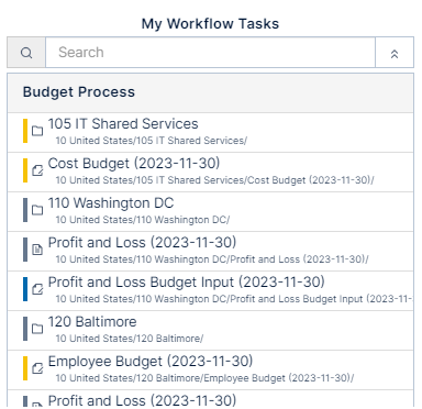 My Workflow Tasks – Bizview v24