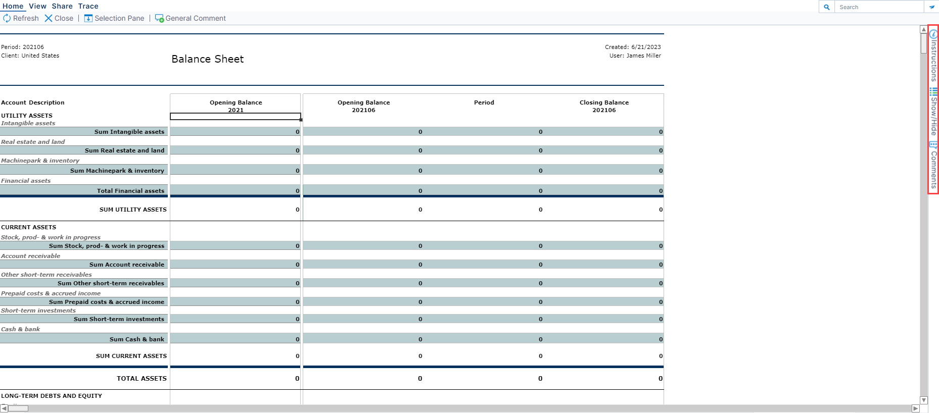 Right Panel - Reports – Bizview v24