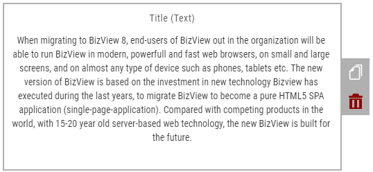 Inserting Text – Bizview v24