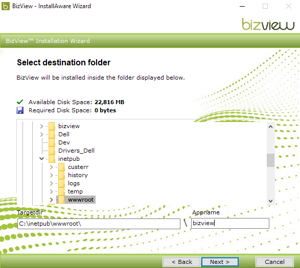 Set up Dialogues – Bizview v24