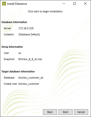 Snapshot File – Bizview v24